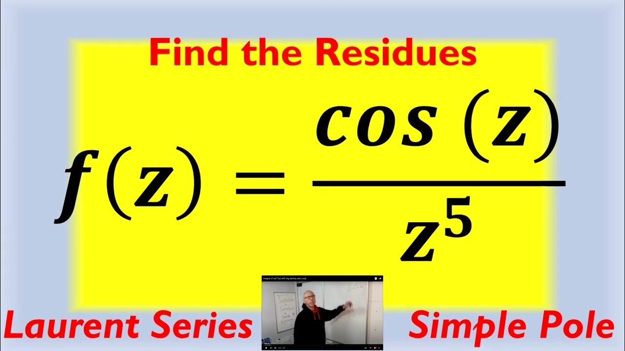 Find the Residue of a function with Simple Poles using Laurent series ...