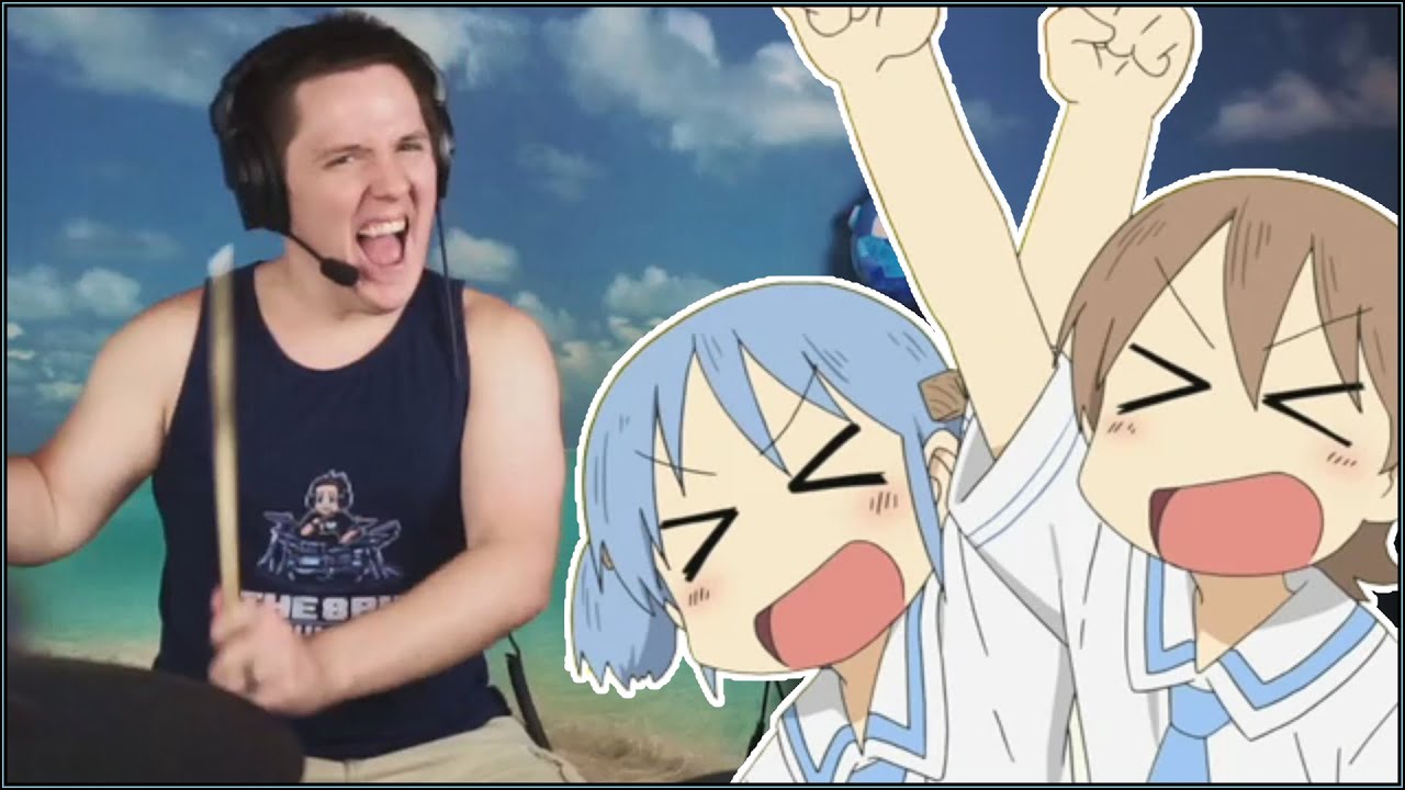 Hyadain no Joujou Yuujou - Nichijou OP 2 On Drums! - YouTube