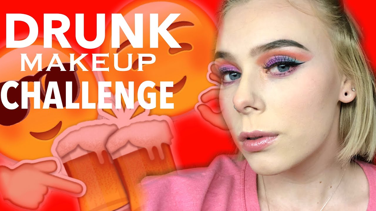 DRUNK VS HIGH MAKEUP CHALLENGE || pt. 2 Drunk || Kesha Maudeen - YouTube