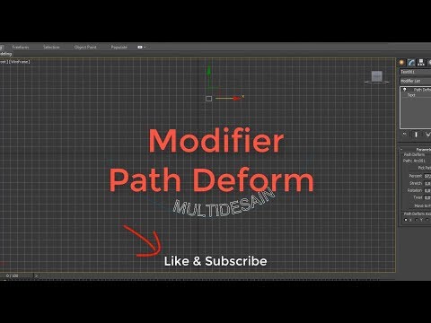 Tutorial 3Ds Max Bahasa Indonesia - Modifier Path Deform - YouTube