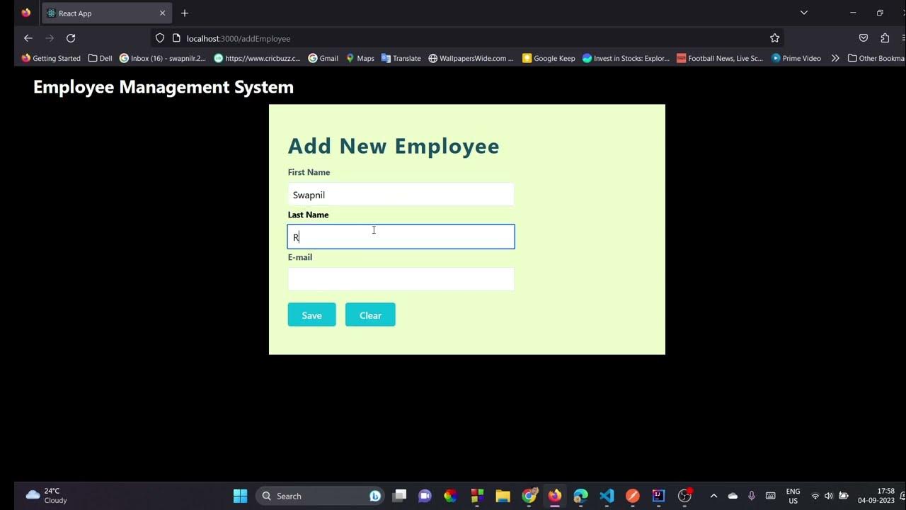Employee Management System Fullstack Project Youtube