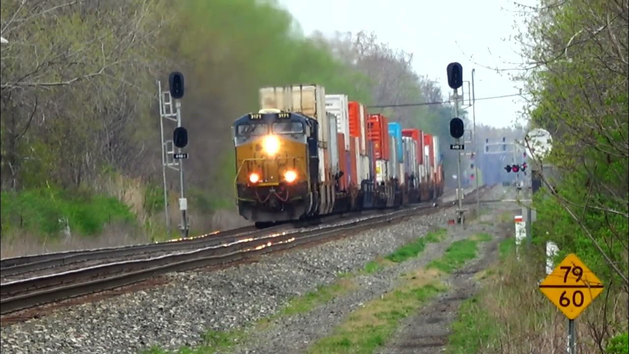 Rare Lashup On NS Train! NS and CSX Trains Meet! 3 Different CSX Trains With DPU Alrights ...