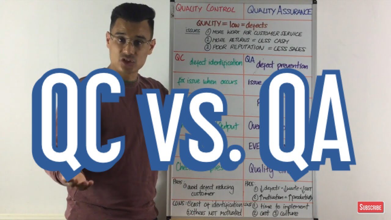 Quality Control vs. Quality Assurance - QC vs. QA - YouTube
