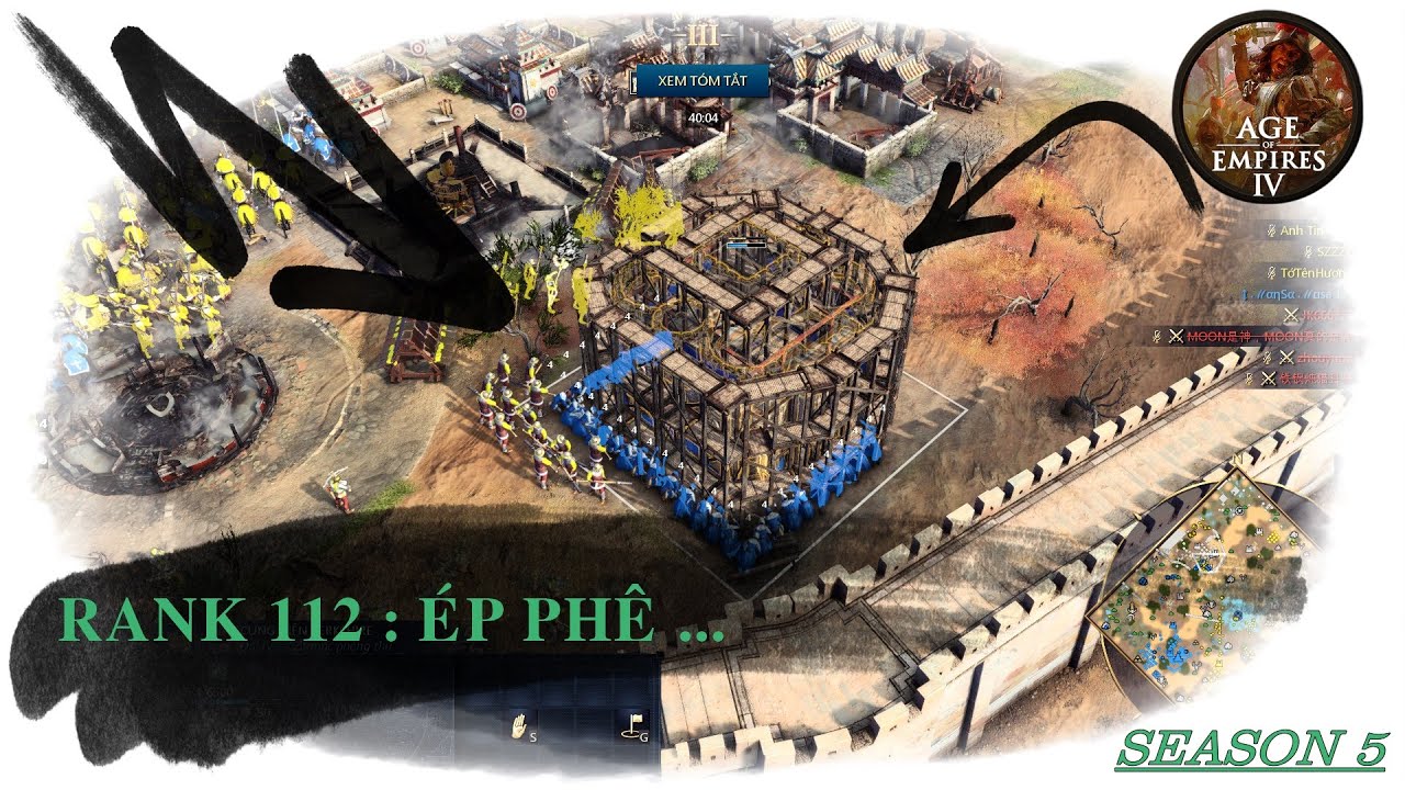 RANK : CHAP 112 ÉP PHÊ HEHE | Age Of Empires Ⅳ AOE4 | BUILD Mali 4 ...