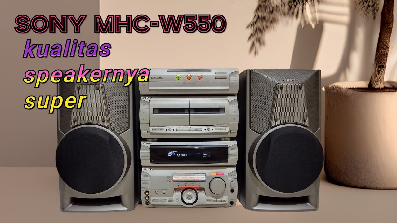 sony MHC - W550 - YouTube
