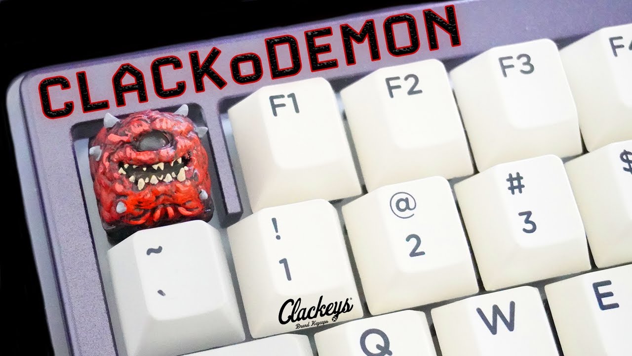 Artisan Keycap - CLACKoDEMON - Clackeys - YouTube