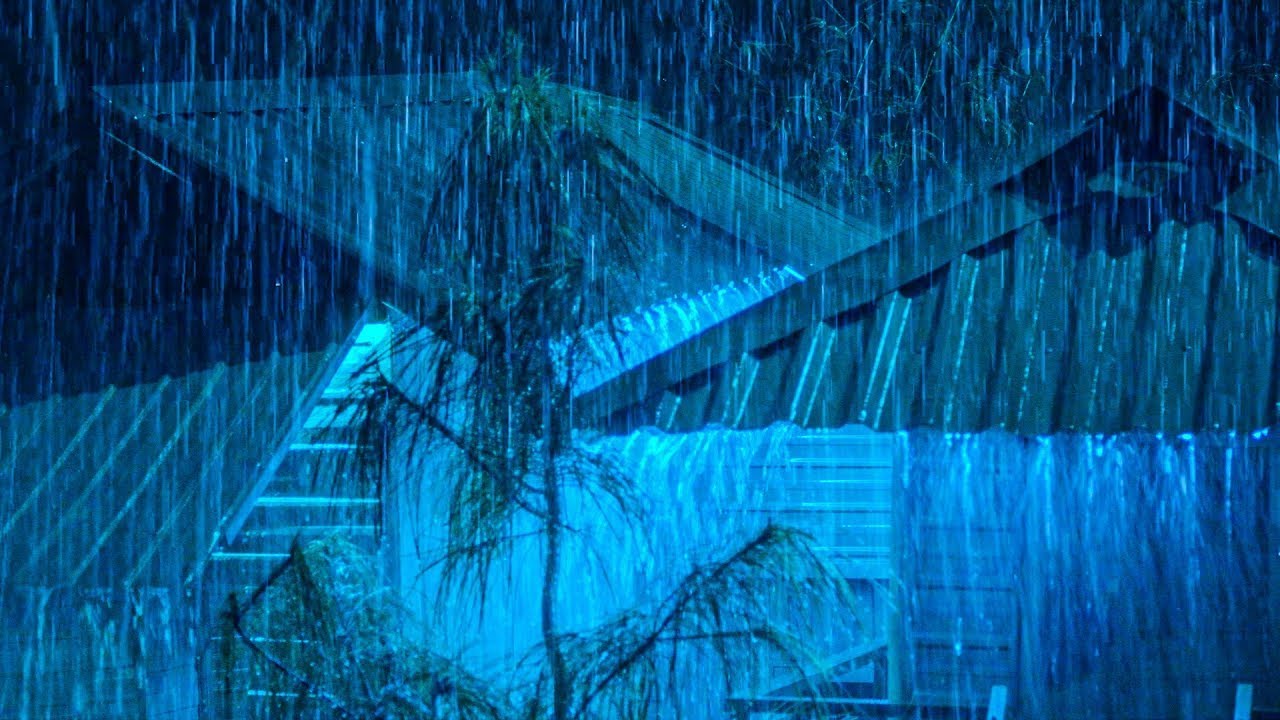 Heavy Rain and Thunderstorms to Sleep Fast & Overcome Insomnia. Nature ...