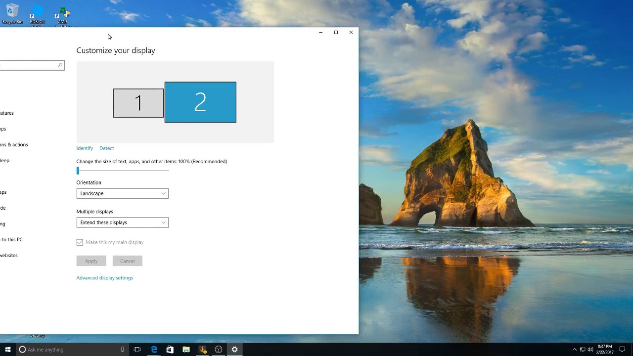 How To Install Dual Monitors On Windows 10 - YouTube