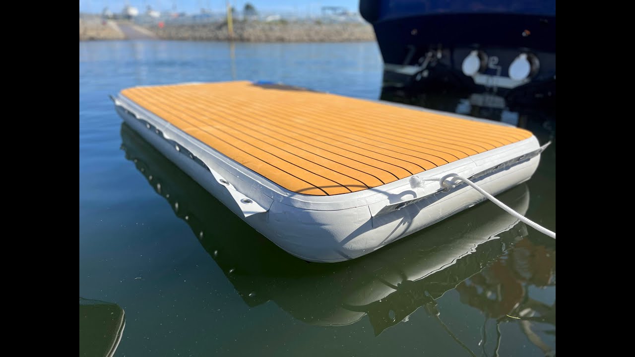 Inflatable platform installation by DockyDock - YouTube