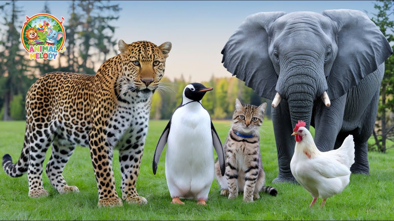 Amazing Animal Sounds:Leopard Growls, Elephant Trumpets, and Penguin ...