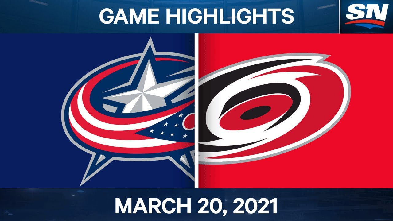 NHL Game Highlights | Blue Jackets vs. Hurricanes – Mar. 20, 2021 - YouTube