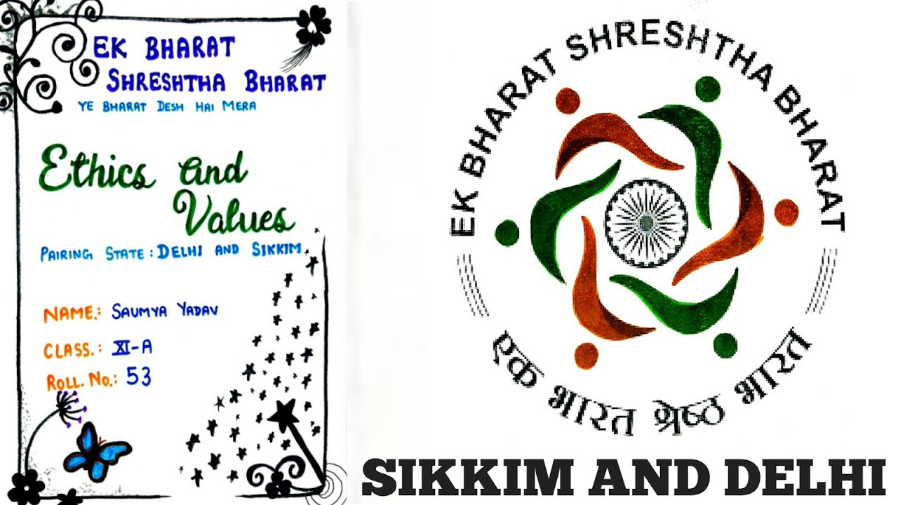 EBSB Project | Delhi And Sikkim | Ethics and Values | @saumya.creations ...