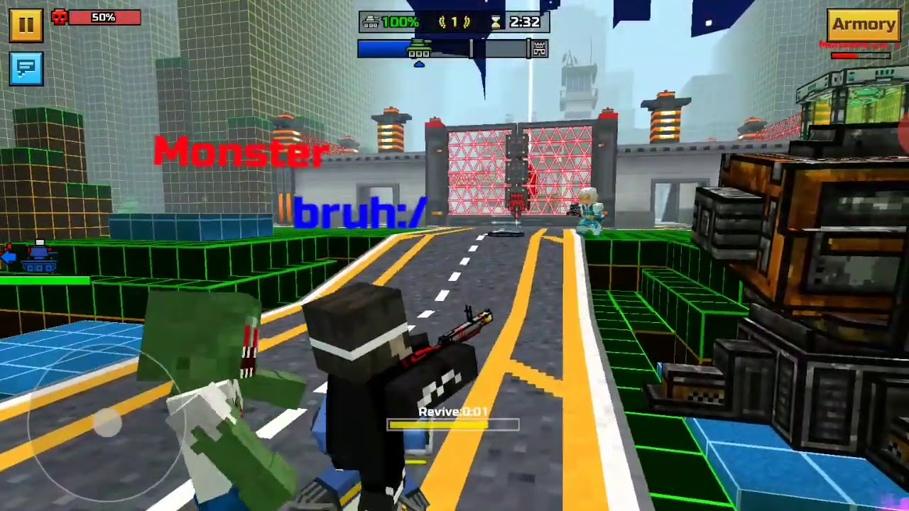 Pixelgun 3d my clan vs TTV gang (raids) - YouTube