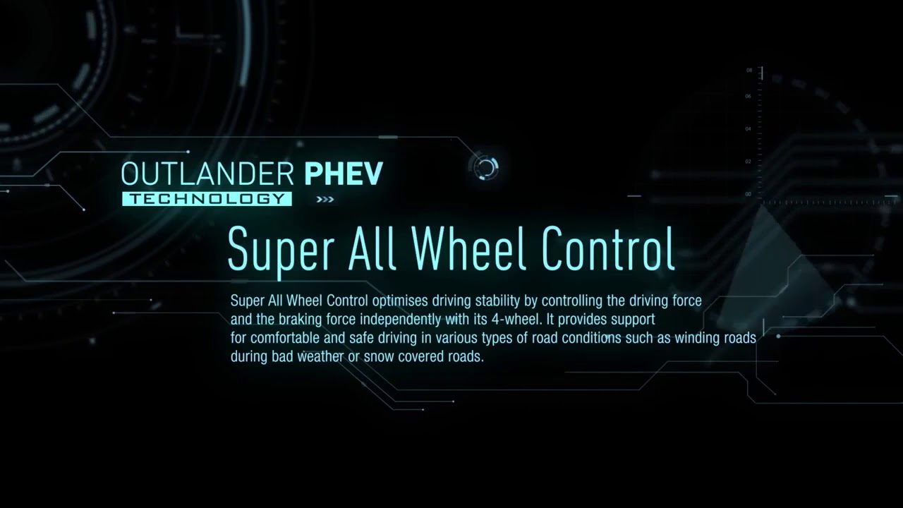 Outlander PHEV Technology - how super all wheel control works. - YouTube