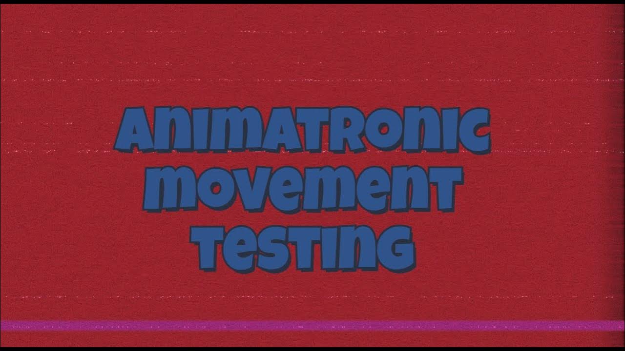 Animatronic movement testing Fnaf vhs - YouTube