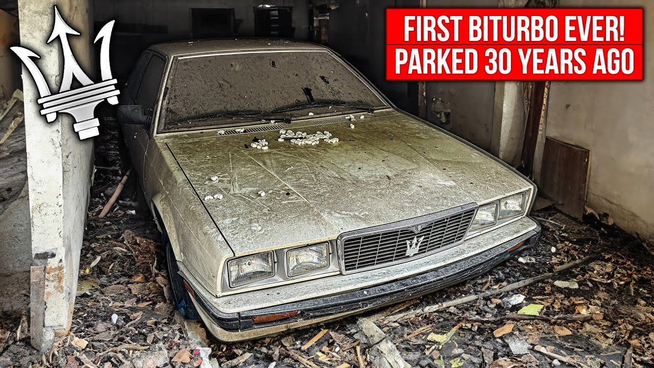 ABANDONED Maserati Biturbo: First Wash in 30 Years | Car Detailing ...