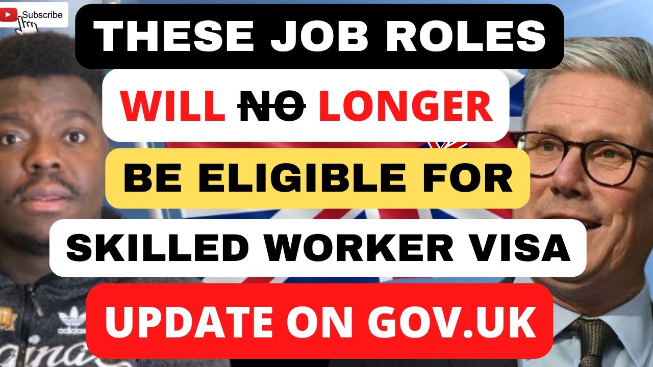 THESE JOB ROLES WILL NO LOBGER BE ELIGIBLE FOR UK SKILLED WORKER VISA ...