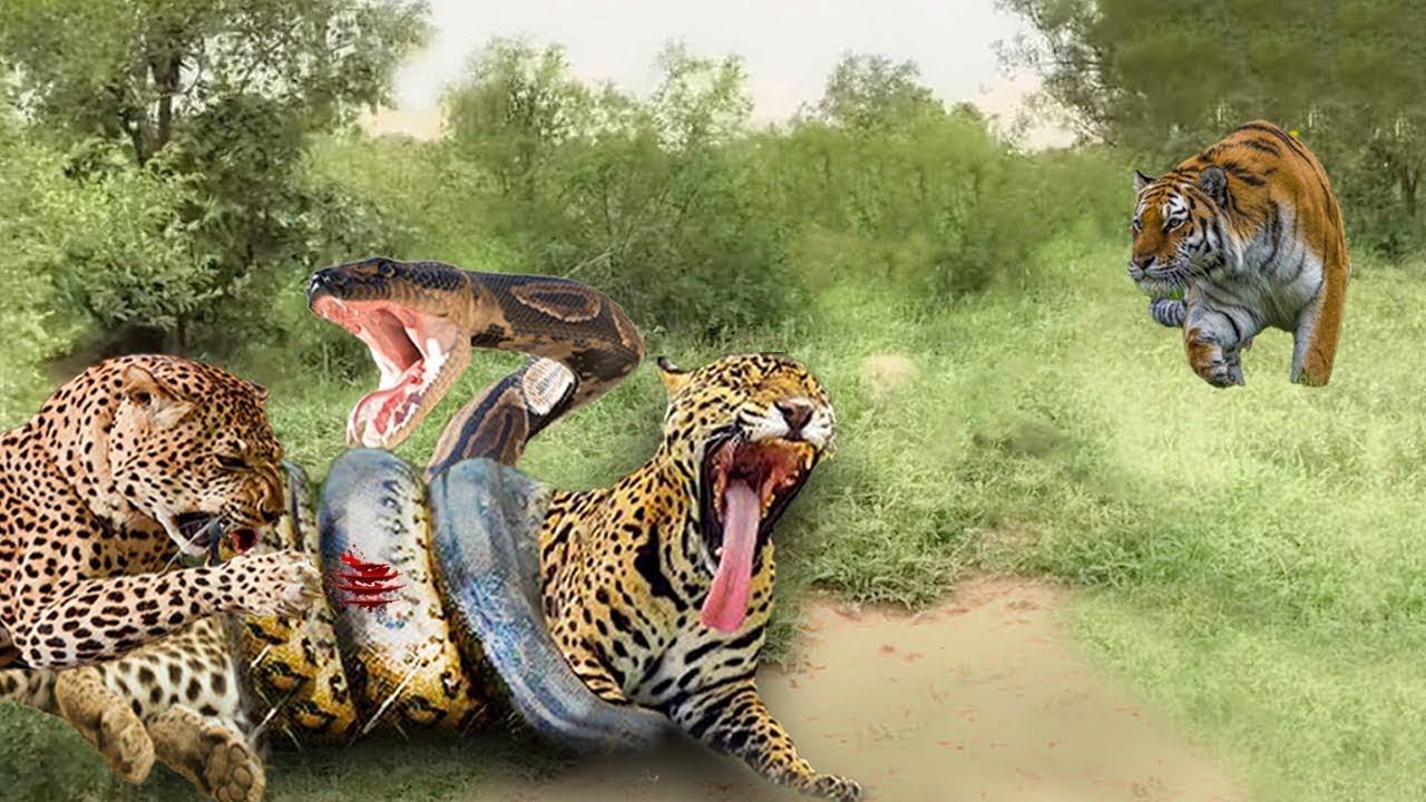 Unforeseen Ending To Leopard And Python Encounter As Tiger Takes ...