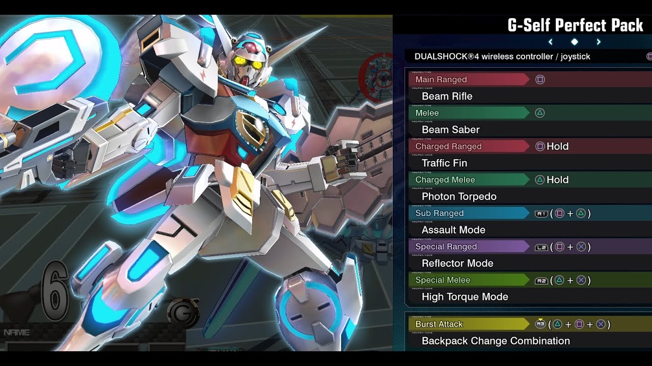 G Self Perfect Pack - Gundam Extreme Versus Maxi Boost ON Combo Guide ...