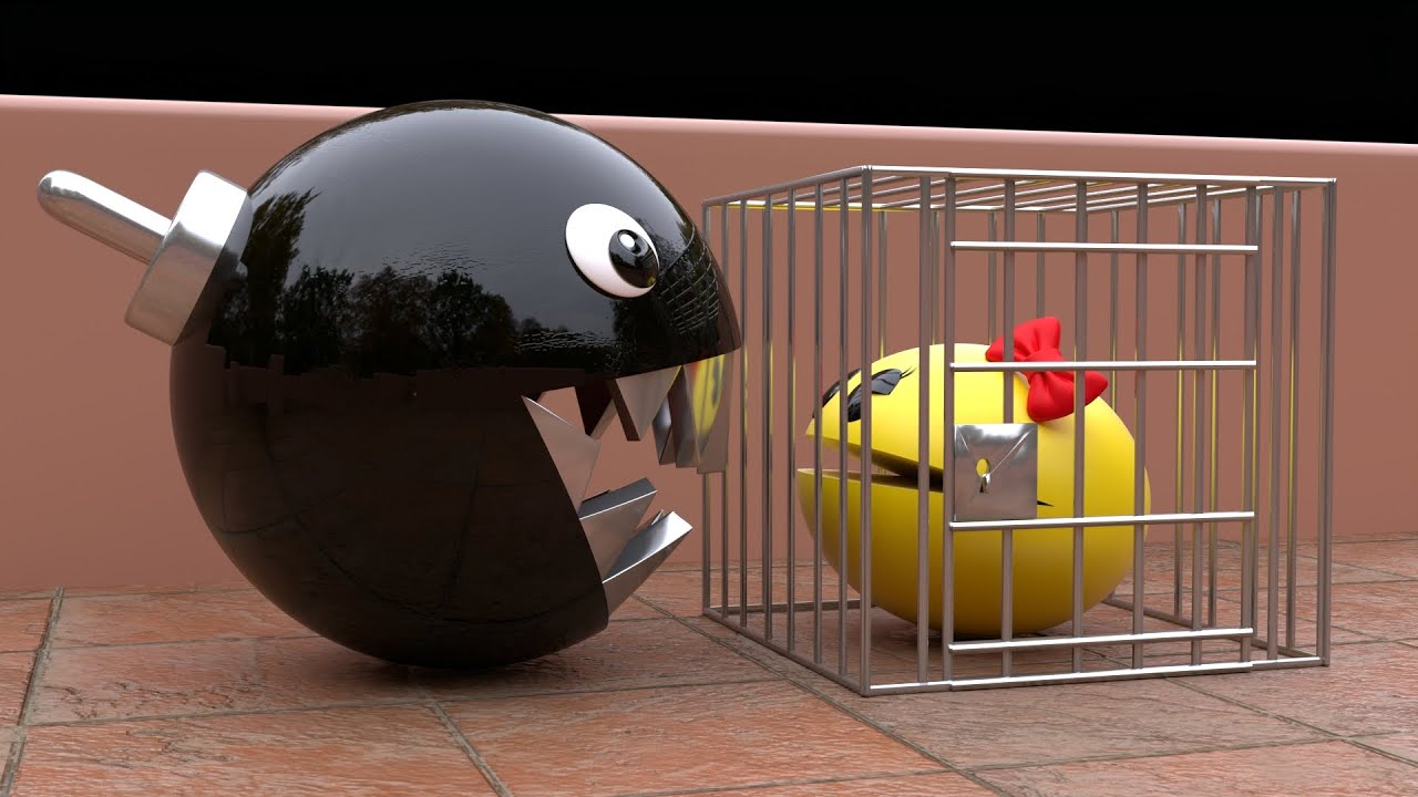 Chain Chomp captured Ms. Pacman then this happen - YouTube