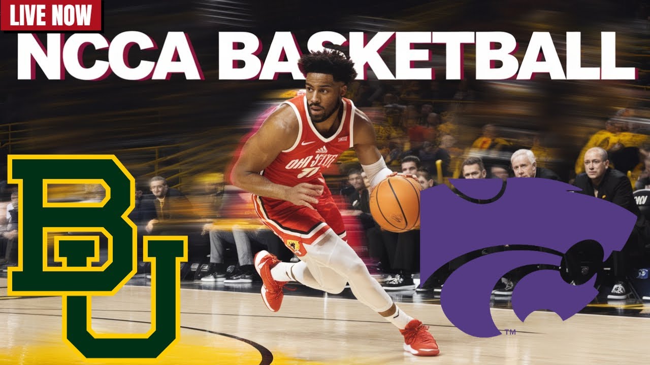 Baylor vs Kansas State Live Match | NCCA Men's College Basketball 2025 ...