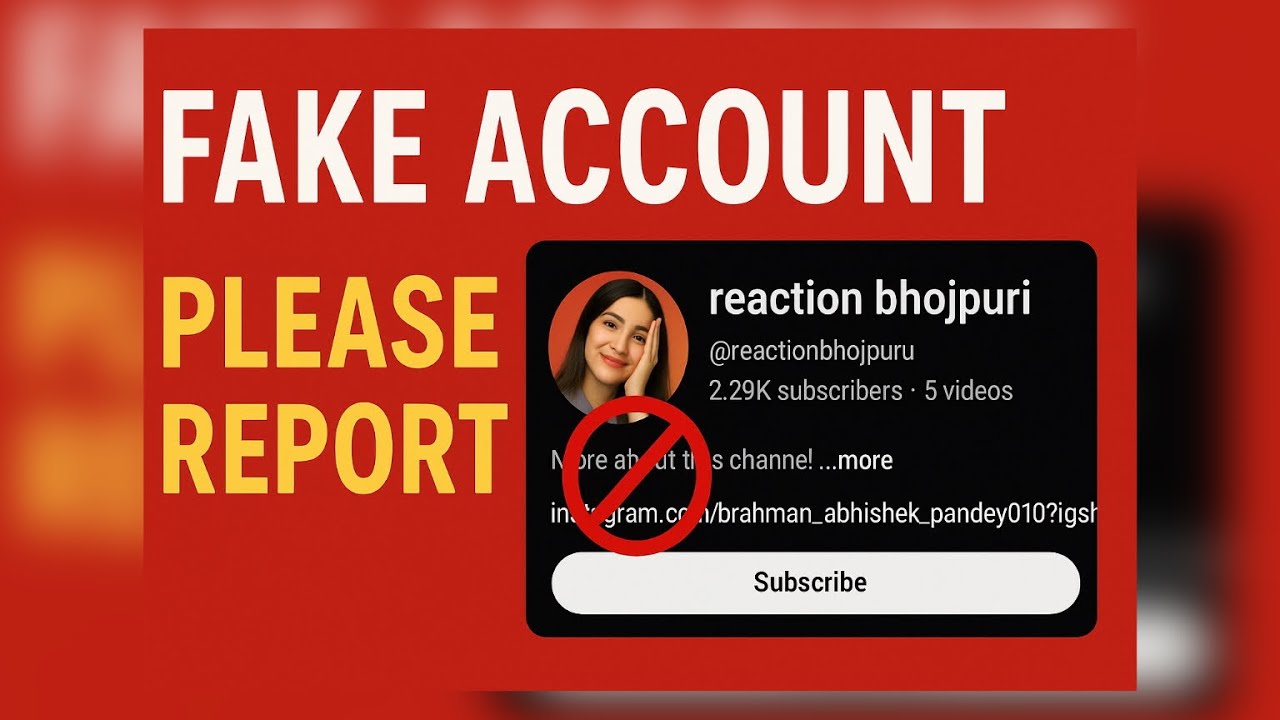 Fake Account Alert – Protecting Our Identity - YouTube