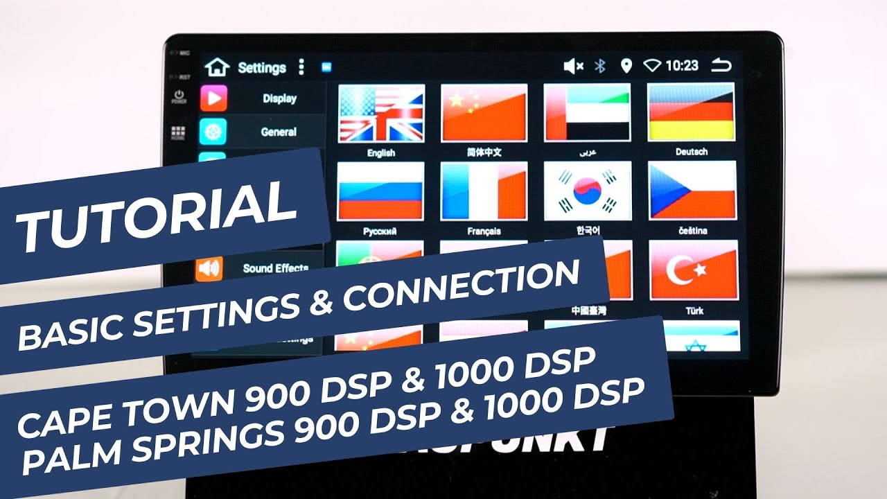 Basic Settings & Connection | Blaupunkt Cape Town DSP & Palm Springs DSP series - YouTube