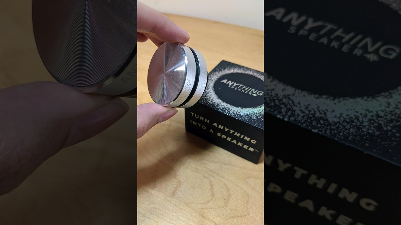 REVIEW: Anything Speaker - Turn Anything Into A Speaker? Cool Mini Bluetooth Speaker! - YouTube