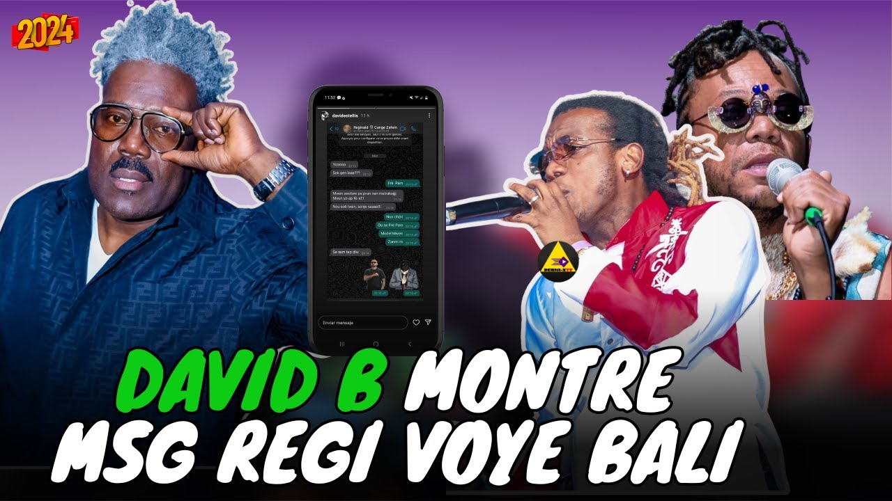 DAVID B MONTRE MSG REGINALD VOYE BALI APRE DADOU TE SOTI POU BLAZEL - YouTube