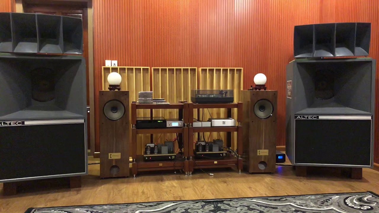 Altec A5 Cross N500f, 515B horn 288-16G, 311-90 - YouTube