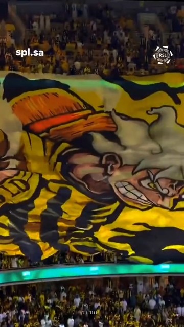 Saudi Al-Ittihad Club Tifo | Luffy | - YouTube