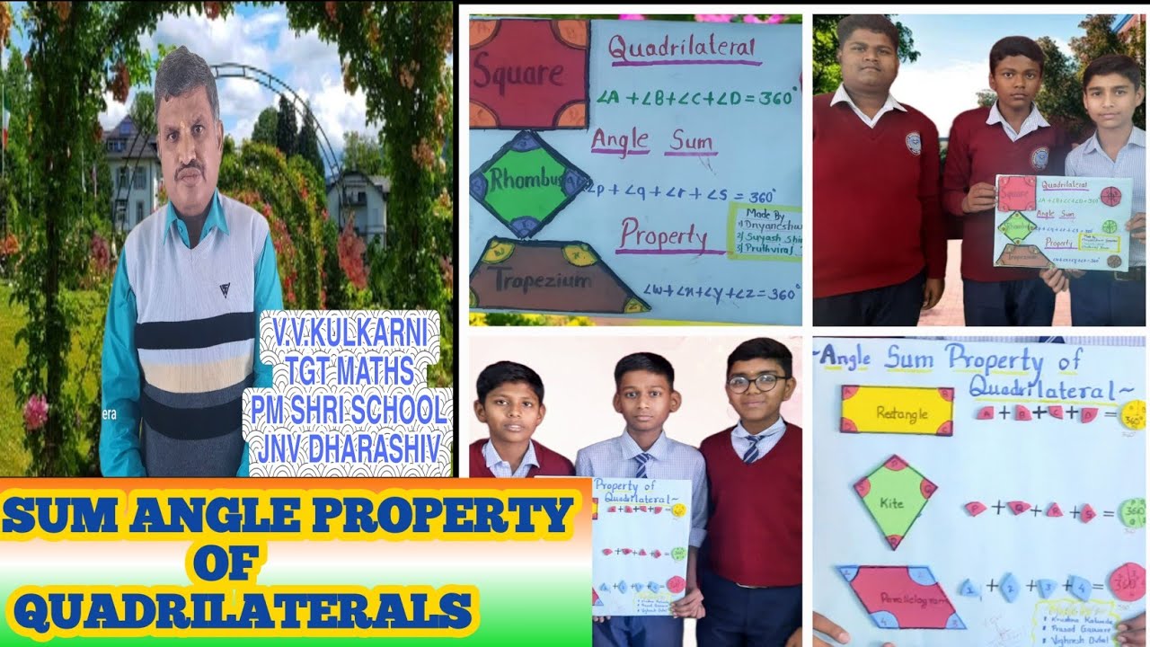 SUM ANGLE PROPERTY OF QUADRILATERALS TOY/ ART BASED PEDAGOGY CLASS VIII ...