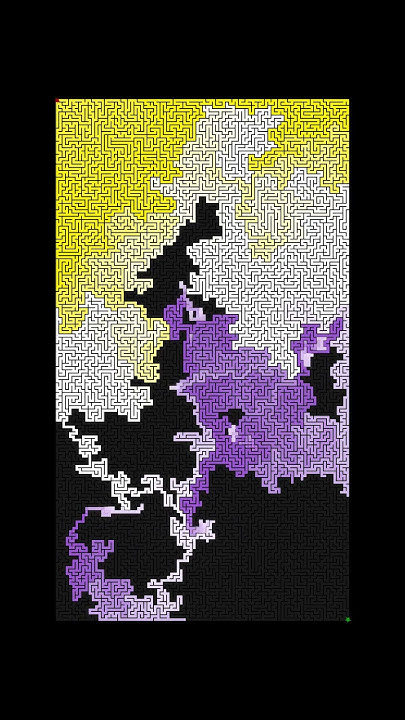 A* Pathfinding Algorithm Solving a Maze #godot #pridemonth - Nonbinary Flag - YouTube