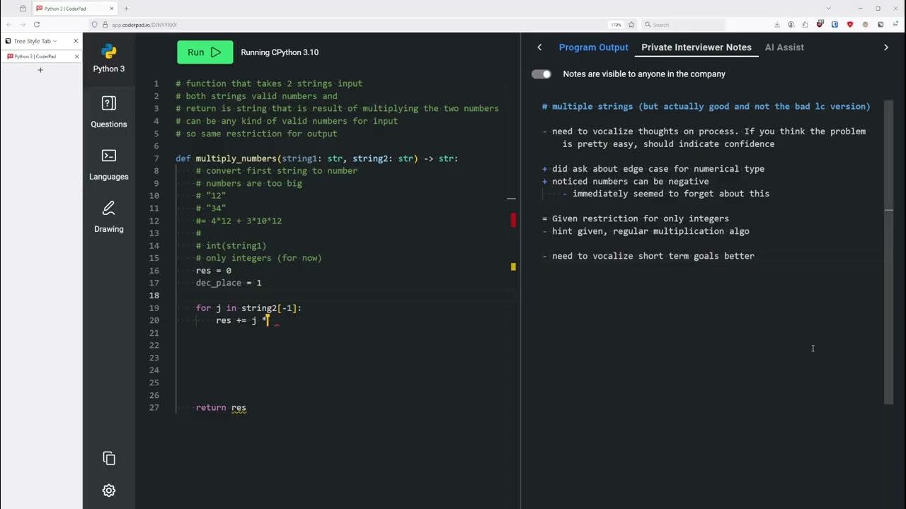 Mock Leetcode Interview - Multiple Numbers + Merge Intervals - YouTube