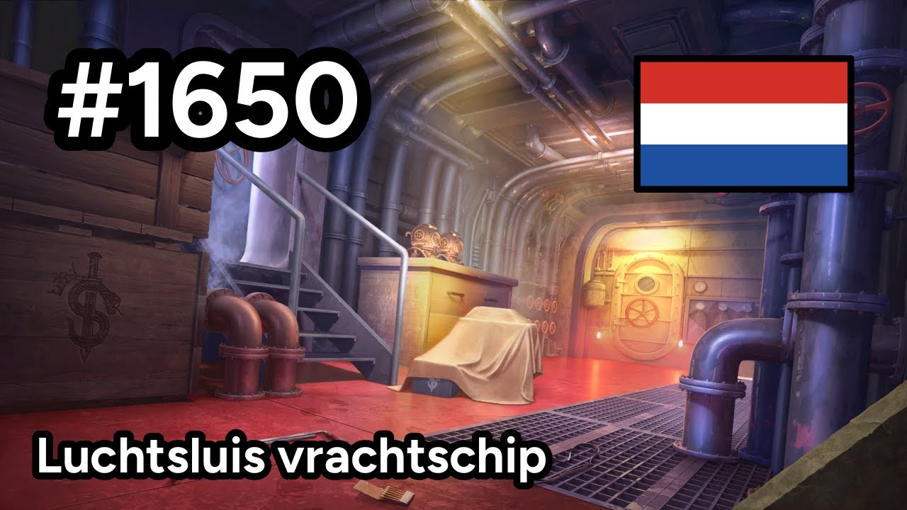 #1650 🇳🇱 (📕7-📄35-5) - Luchtsluis vrachtschip - June's Journey - YouTube