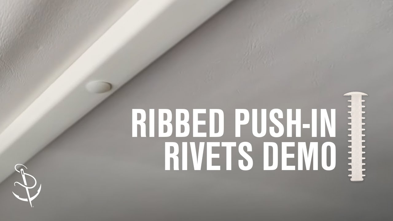 Demo of Ribbed Push-In Rivets - YouTube