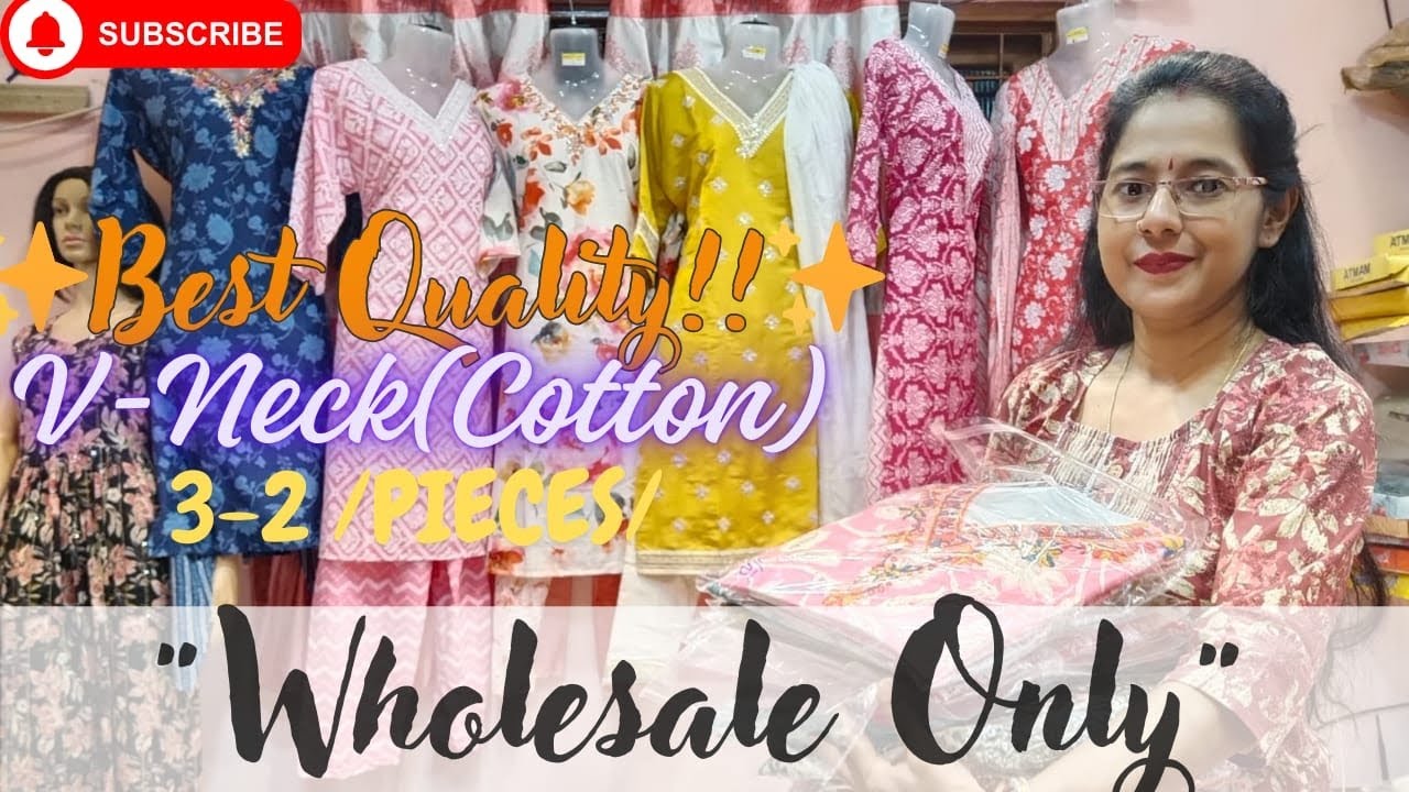 Premium Quality|V-Neck(Cotton)|2 Piece/3 Piece|📞 8240455416/9831800857📞 ...