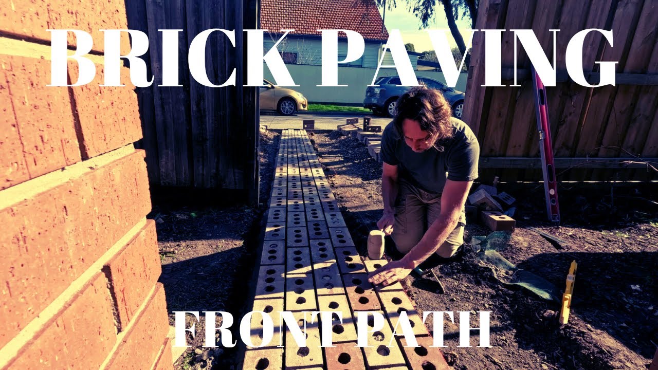 Building a Unique Front Path with Reclaimed Bricks | Landscaping ...