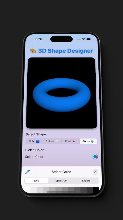 🎨 Dive into 3D Shape Designing with SwiftUI and SceneKit! 🚀 Vol 2 - YouTube