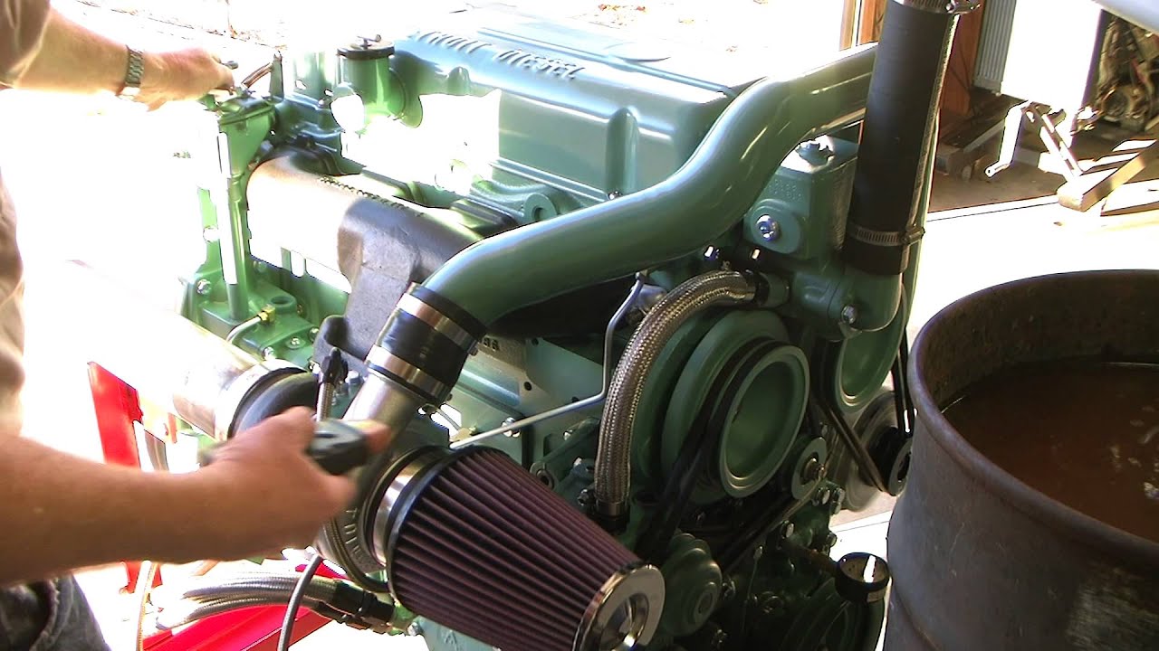 RPM check of a Detroit Diesel 4-53T - YouTube