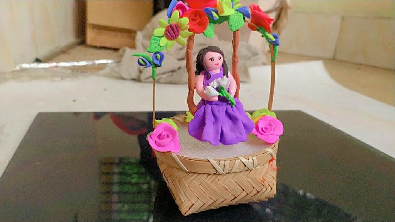 crafting natural beauty and doll with clay /diy clay craft / caly doll ...