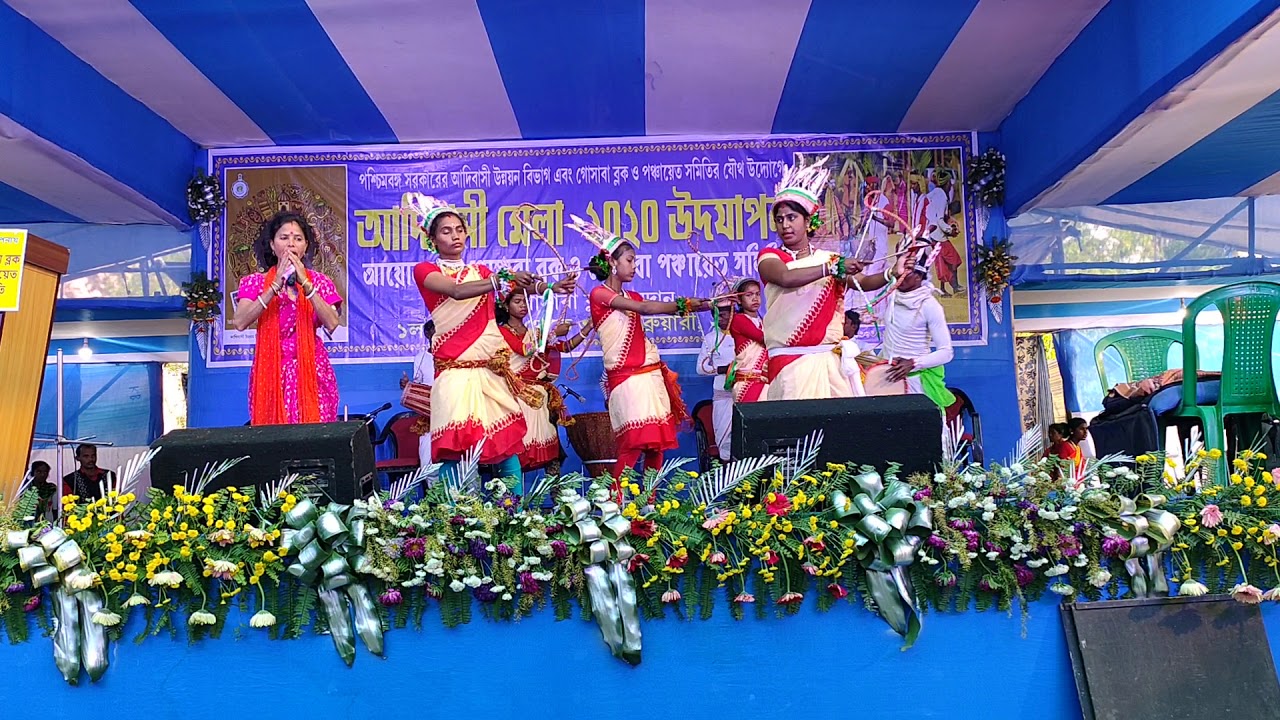 Adibashi dance performance to celebrate Adibashi Mela 2020 at Gosaba ...