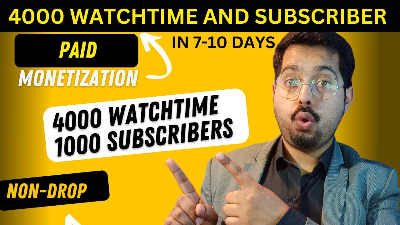 How to complete youtube watchtime and subscribers | 4000h watchtime ...