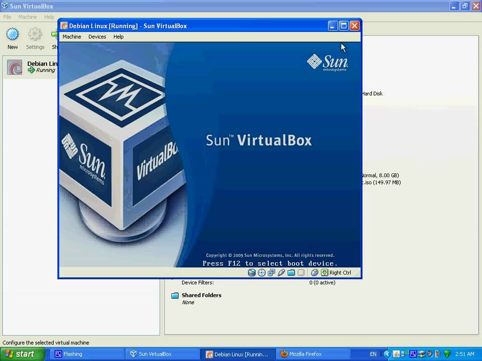 Installing Debian Linux Os Without Formatting Using Sun Virtualbox Opensourcefree Youtube