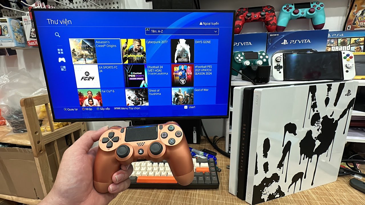 PS4 Pro Hack Death Standing có gì khác PS4 Thường ? - YouTube