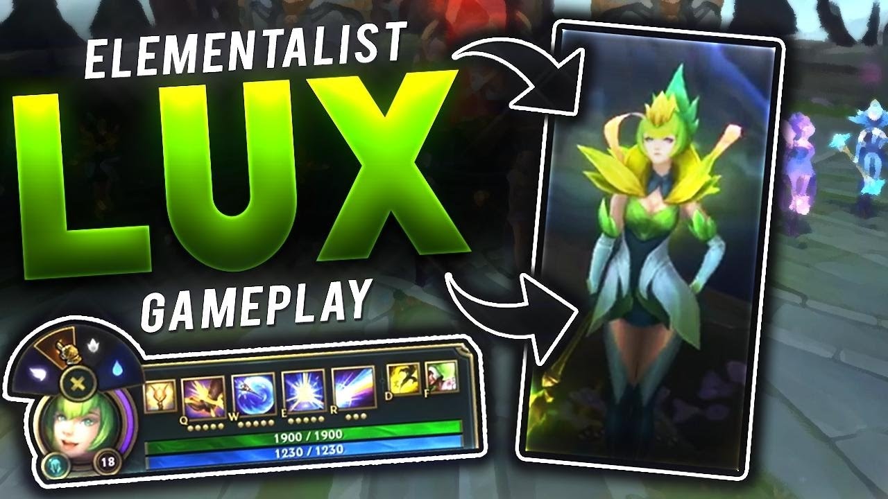 Elementalist Lux Nature League of Legends - YouTube