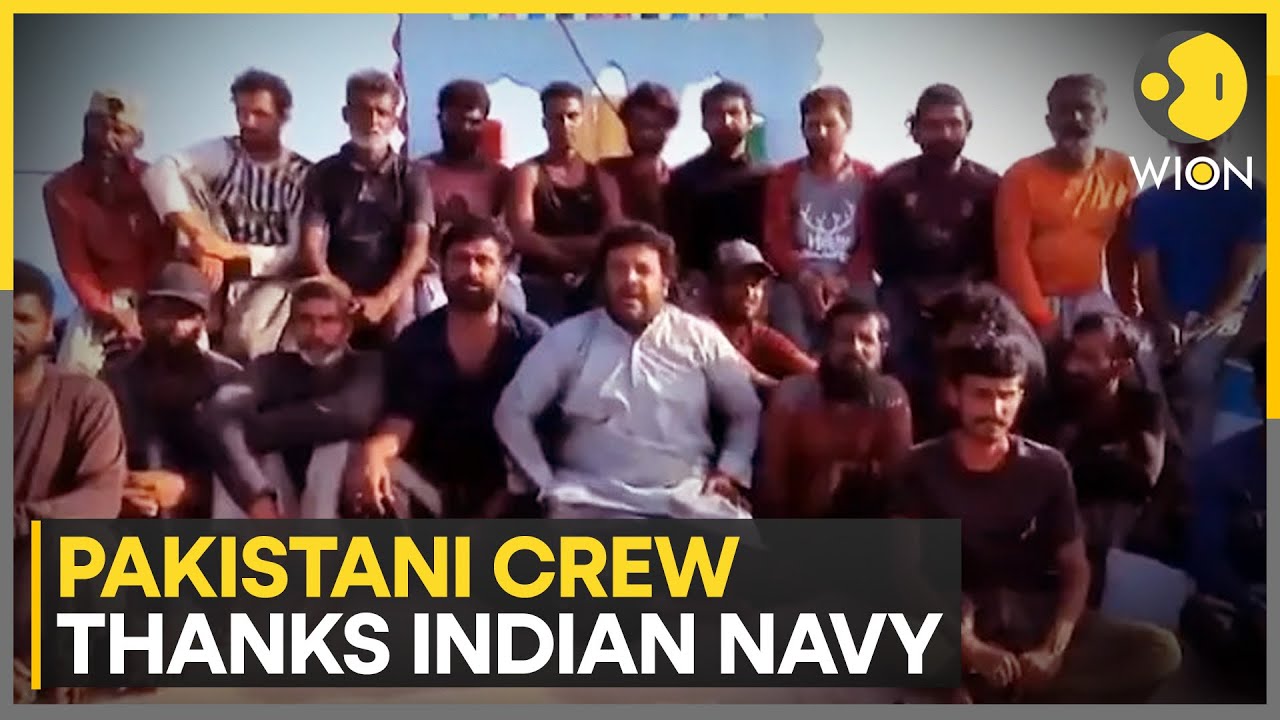 Rescued Pakistani crew thanks Indian Navy | WION - YouTube