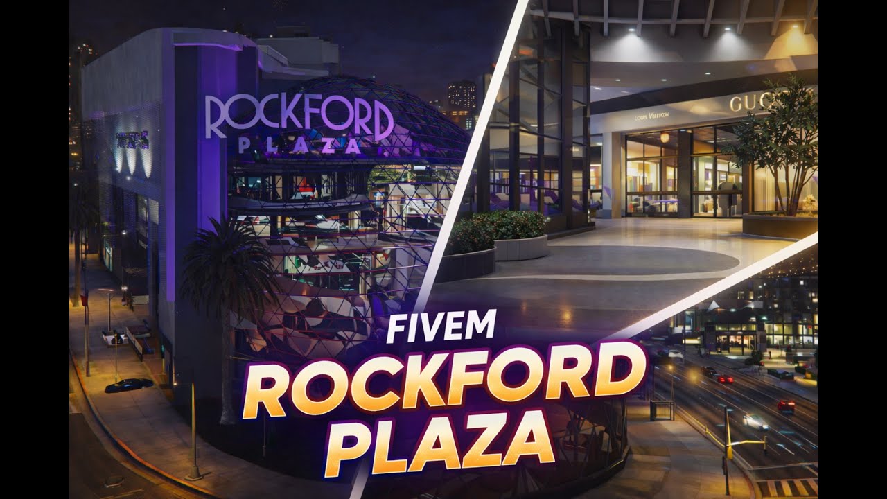 Fivem RockFord Plaza(Shopping Mall) _ MLO/YMAP Customize Plaza Mall ...