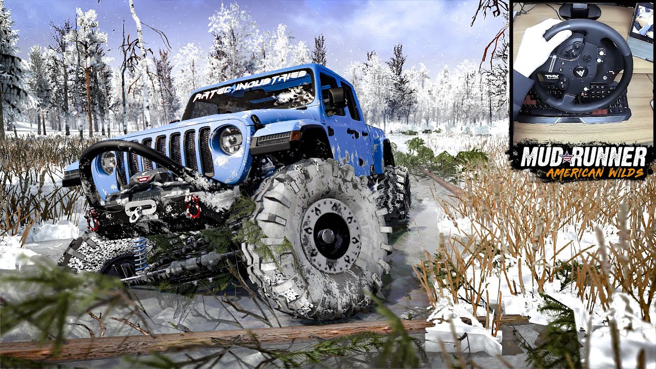Spintires: MudRunner Snow Map mod Off-Road | Jeep Gladiator | GoPro ...