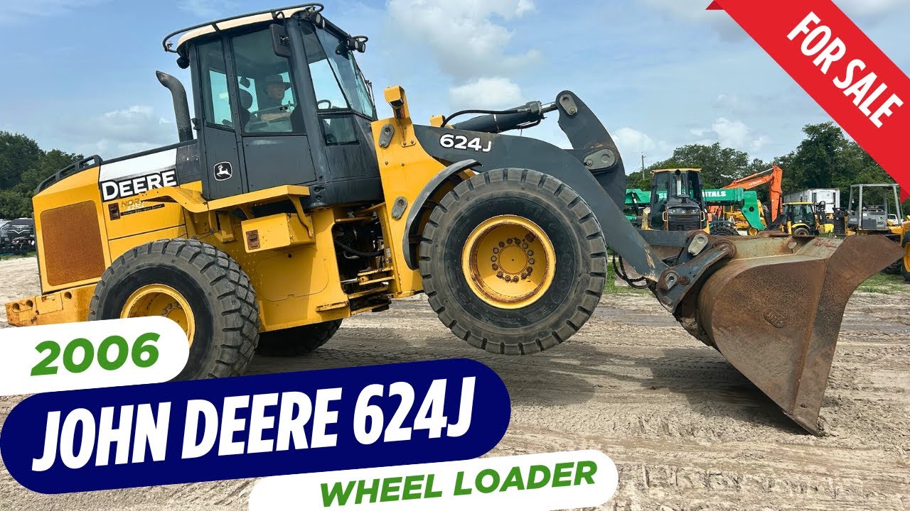 2006 John Deere 624J Wheel Loader For Sale - YouTube